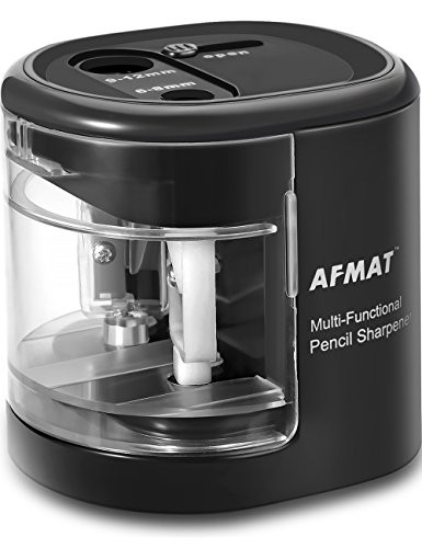 Double Hole Pencil Sharpener Triangular Shape with Cover and Receptacle ...