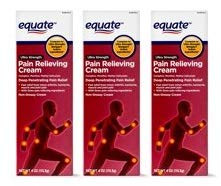 Equate Ultra Strength Pain Relieving Cream Muscle Rub 4Ounce Tube Pack ...