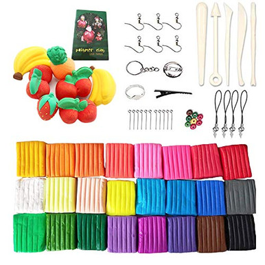 Polymer Clay24 Colors Oven Bake Modeling Clay BlocksDIY Colored Clay ...