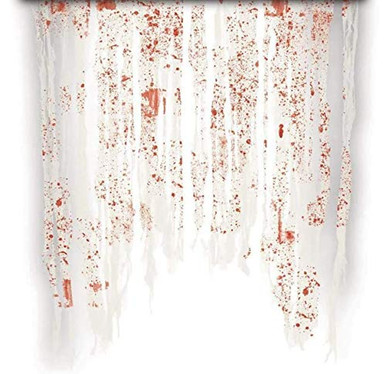 TOPSER Party Supplies Door Curtain Decoration with Bloody Hand Prints ...