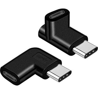 USB C Adapter 90 Degree Male to Female Type C Adapter Angled Right Left ...