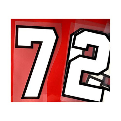 Two Colors Jersey Numbers Kit098 Tall for Sport Iron on NumbersJersey ...