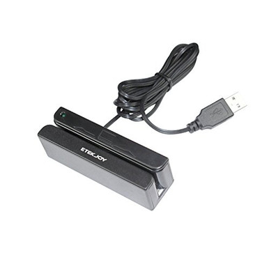 ETEKJOY USB 3-Track Magnetic Stripe Card Reader, POS Credit Card Reader ...