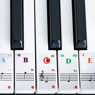 IHUKEIT Color Piano Stickers for Keys 886154493732 Keyboards ...