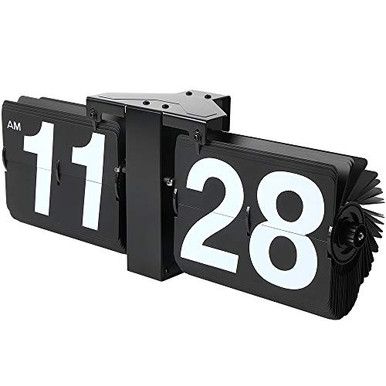 MIDCLOCK Large Wall Flip Clock, Retro Style Flip Desk Clock, Auto Flip ...