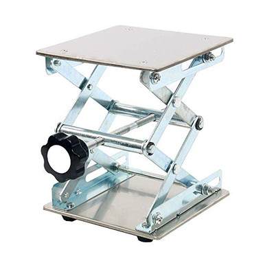 FamYun 6 x 6 150mm Stainless Steel Lab Jack Scissor Stand Platform LAB ...