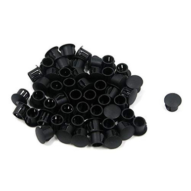 Tulead Black Hole Plug Locking Hole Cover Panel Cover Plastic Hole ...