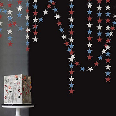2020 Election Red Blue WhiteSilver Star Garland Banner Kit November USA ...