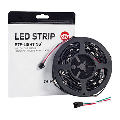 BTF-LIGHTING 50x WS2812B Pre-soldered Black leds with Black wire 5V ...