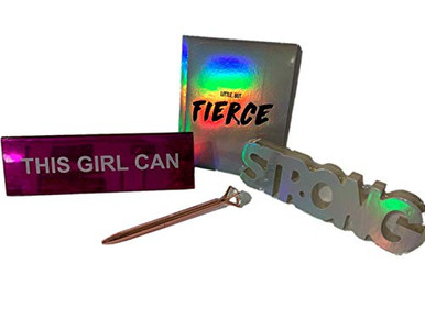 Iridescent Girl Boss Desk Set Bundled with Notebook Pen Desk and Decor ...
