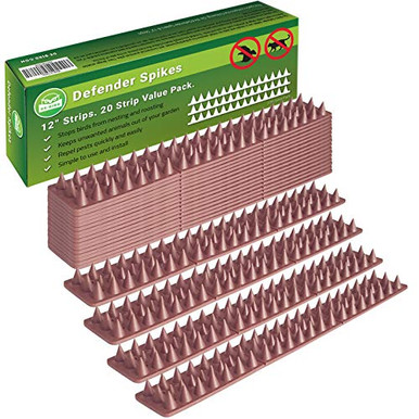 Defender Spikes 20pk [20 Foot] Cat Repellent [Protect Your Property ...