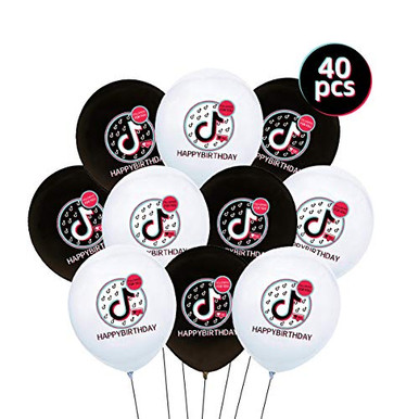 Tik Tok Latex Balloons 40PCS Tik Tok Party Decorations Tik Tok Party ...