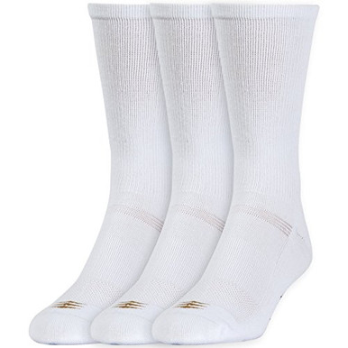 PowerSox Mens Coolmax Crew Sock 3 PackWhite LargeShoe Size 9125 ...