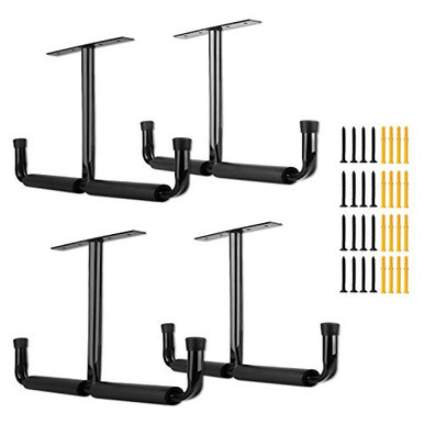4 Set Overhead Garage Storage Rack Heavy Duty Overhead Storage Double ...