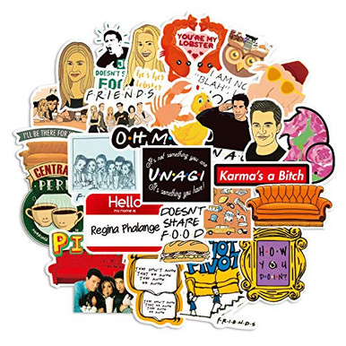 Friends TV Show Stickers Vinyl Waterproof Water Bottle Stickers for ...