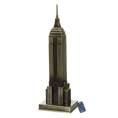 ZOVIE Empire State Building Metal World Building Model Home Desk ...
