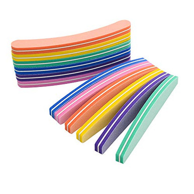 Sponge Nail File 100120180 Double Sided Nail Professional Manicure ...