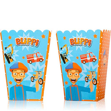 HAOORYX 30 Pack Blippi Popcorn Boxes Paper Cardboard Treat Box Cookie ...