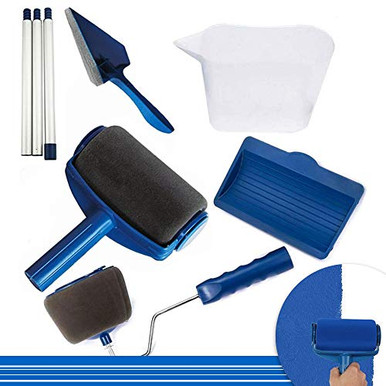 Paint Roller Set Paint Roller Pro Tool 8PcsSetFoam Painting Brush with ...