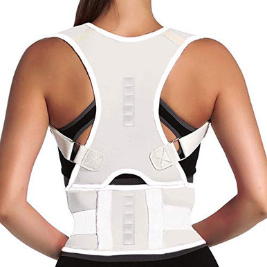 Magnet Back Brace Posture Corrector Fully Adjustable Support Belt ...