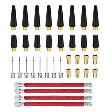 Pump Ball Needle Inflator Kit Presta Schrader Valve Pump Adapter Ball ...
