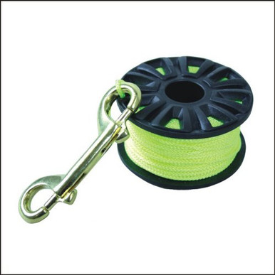 ScubaMax Yellow Line 100 ft Finger Spool with Brass Clip DR03Y - Warehousesoverstock