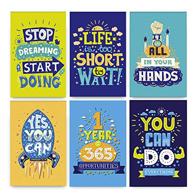 Set Of 6 Motivational Poster For Teens Room Decoration Inspirational ...
