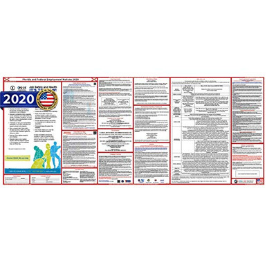 2020 Florida State and Federal Labor Law Poster UltraWide Heavy Duty ...