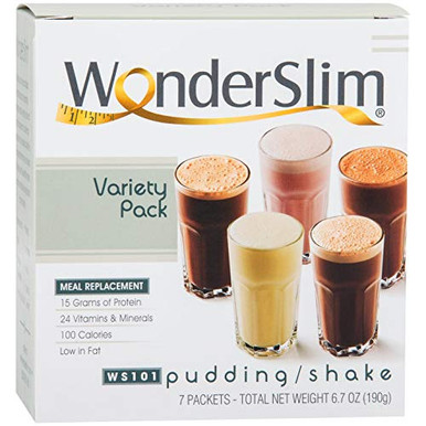 WonderSlim Meal Replacement Shake, Variety Pack, 24 Essential Vitamins ...