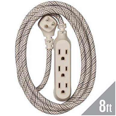 360 Electrical 360420 Habitat Harmony Braided Extension Cord 8 ft ...