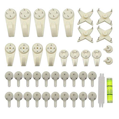 Invisible Hardwall Drywall Picture Hanging Hooks Clock Hanger Non-Trace ...