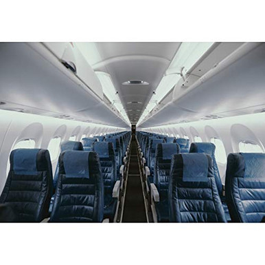 DaShan 7x5ft Polyester Airplane Backdrop Inside Airplane Cabin Interior ...