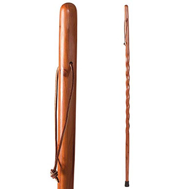 Brazos 55 Handcrafted Twisted Aromatic Cedar Wood Walking Stick Made in ...