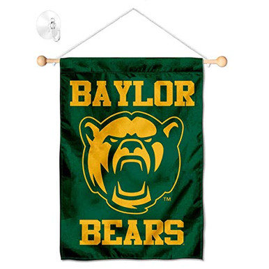 College Flags Banners Co Baylor Bears Bear Head Banner for Windows ...