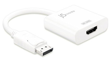 DisplayPort to 4K HDMI Active Adapter by j5create Male Displayport ...