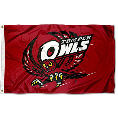 College Flags Banners Co Temple Owls 3x5 Flag - Warehousesoverstock