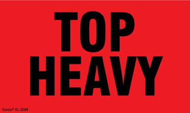 Kenco 3 X 5Top Heavy Fluorescent Shipping Label Stickers for Shipping ...