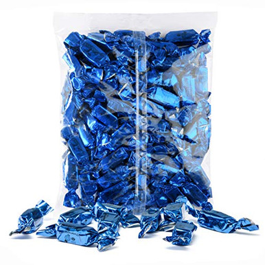 Color Themed Chewy Taffy Candy Bulk 3 Pound Bag of Blue Color Foil ...