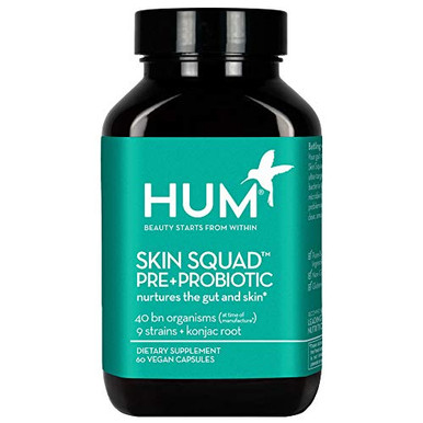 HUM Skin Squad PreProbiotic Clear Skin Support Supplement Nurture Your ...