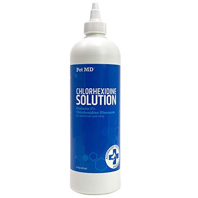 Pet MD Chlorhexidine Solution 2 Flush for Dogs Cats Horses ...
