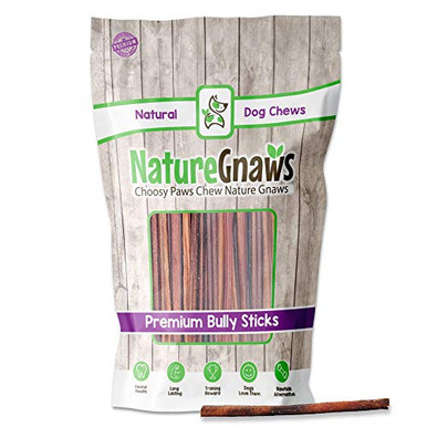 Nature Gnaws Super Skinny Bully Sticks for Very Small Dogs Premium ...