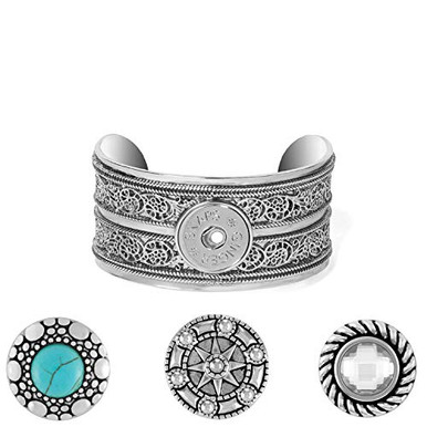 Ginger Snaps Dreamer Cuff Jewelry Set Interchangeable Snap Jewelry ...