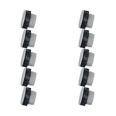 Fielect 22mm Gray Plastic Push Button Switch Hole Panel Plug Signal ...