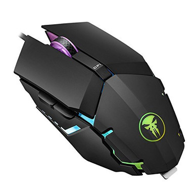 YockTec Tunable RGB Gaming Mouse, 4000 DPI Sensor - 6 Programmable ...