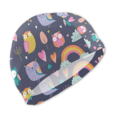Lanswim Swim Cap for Girls Boys Kids Teens Waterproof Hair Swimming ...