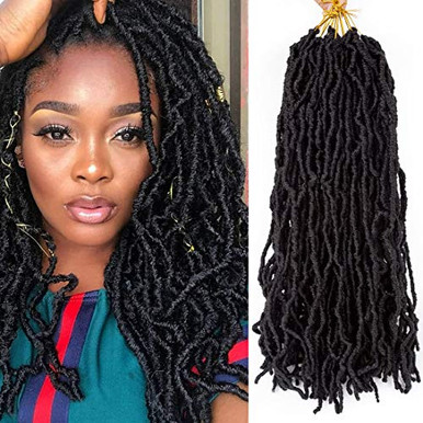 7 Packs Nu Faux Locs Crochet Hair 18 Inch Natural Locs Crochet Braids ...