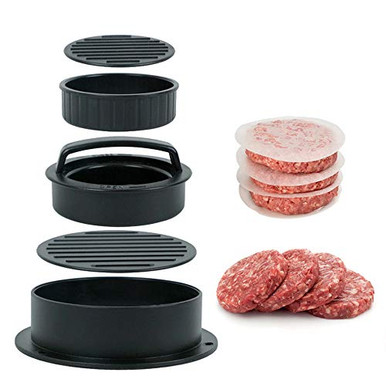 Beymill Hamburger Press Patty Maker 3in1 Non Stick Stuffed Burger ...
