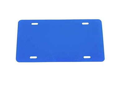 Light Blue Plastic License Plate Vinyl Blank 020 Laser Cut and Made in ...