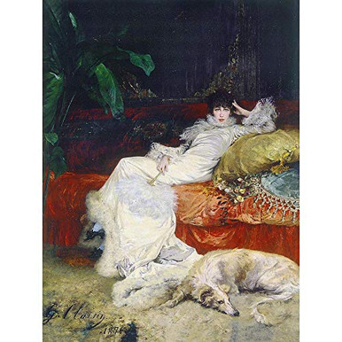 Wee Blue Coo Painting Henderson Portrait Actress Sarah Bernhardt ...