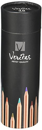 Colored Pencils Veritas 48 Pack Assorted Colors In Canister ...